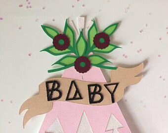Teepee cake topper | Etsy