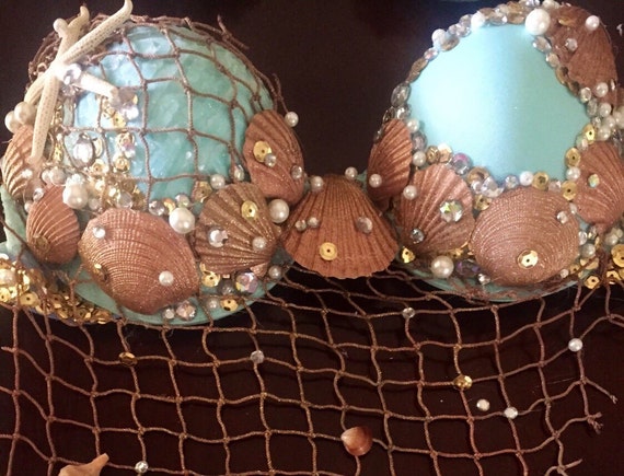 Sea shell mermaid bra