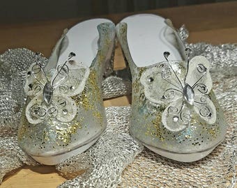 NEW Cinderella 2015 Glass Slippers FOR GIRLS with
