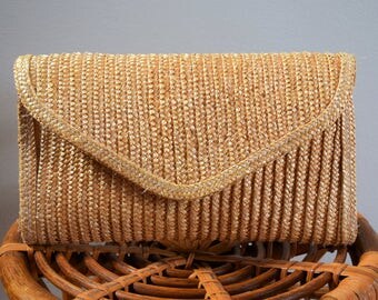 Wicker handbag | Etsy