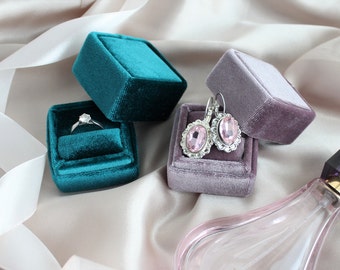 Velvet ring box | Etsy