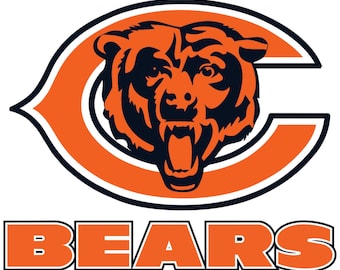 Chicago bears decal | Etsy