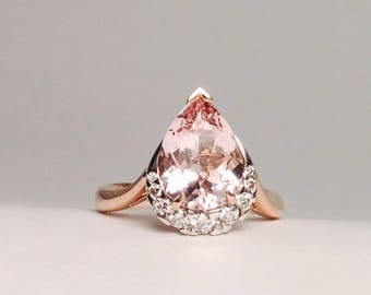 White gold morganite | Etsy