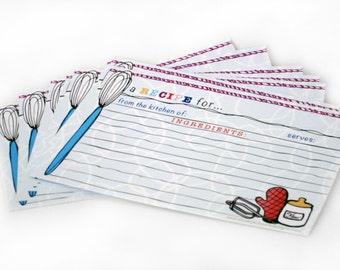 Cute recipe cards | Etsy