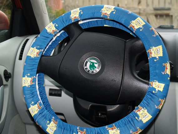 Steering wheel cover Yellow SpongeBob SquarePants car