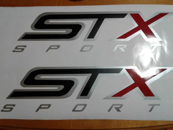 STX sport decal stickers flat black silverado truck chevrolet