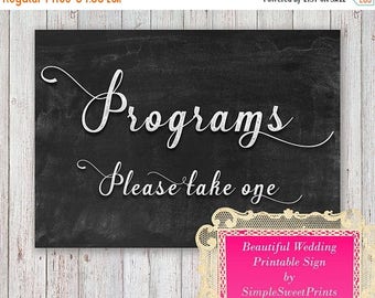 Chalkboard program | Etsy