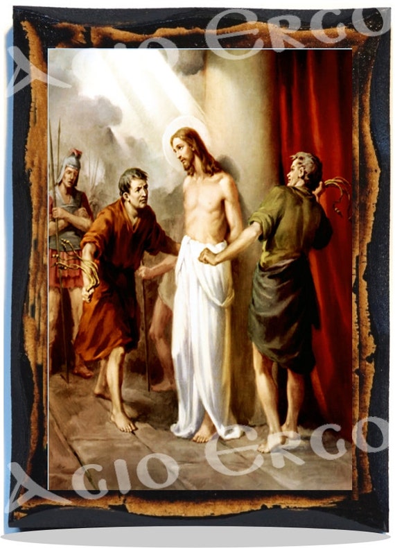 The Scourging of jesus Greek Orthodox Russian Mount Athos