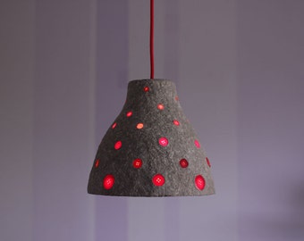 Items similar to Paper Pulp Lamp - White/Black/Gold on Etsy