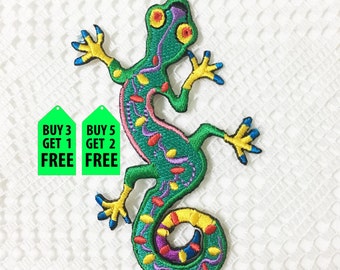 Gekko applique | Etsy