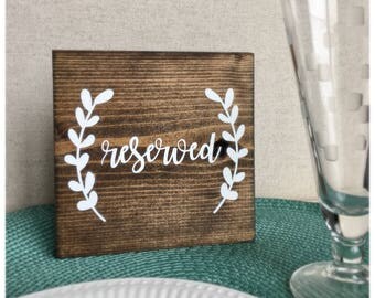 Reserved sign | Etsy