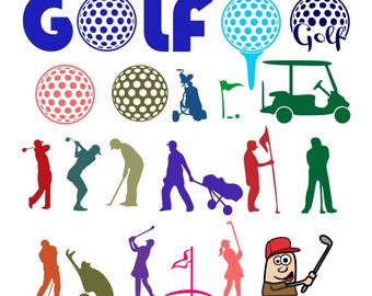 Golf dxf | Etsy