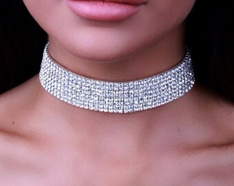 Diamond choker | Etsy
