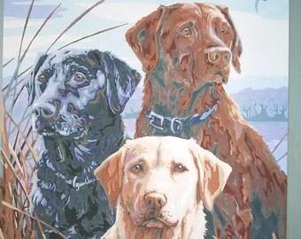 Paint by number dog | Etsy