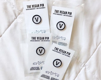 Vegan pin | Etsy