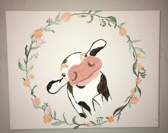 Calf painting | Etsy