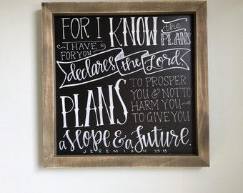 Scripture chalk art | Etsy