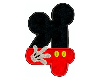 Mickey number 4 | Etsy