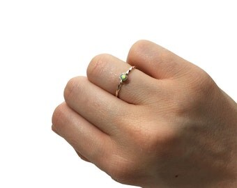 Fire opal ring | Etsy