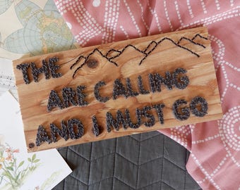 Mountain string art | Etsy