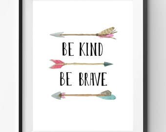 Be kind be brave | Etsy