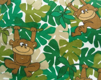 Monkey flannel | Etsy