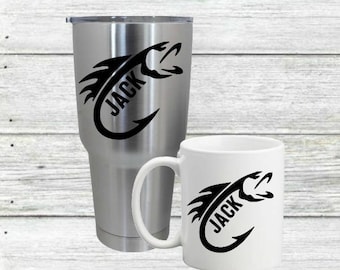 Fishing decal | Etsy