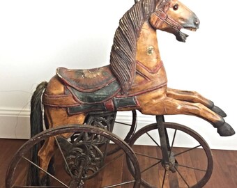 Vintage Ride On & Rocking Toys | Etsy