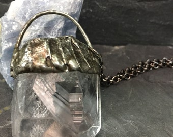 Items similar to Victorian Gothic Steampunk Dark Crystal NeckLace on Etsy