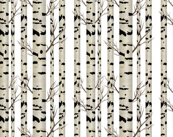 Aspen tree fabric | Etsy