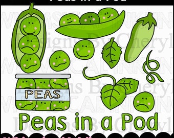 Peas clipart | Etsy