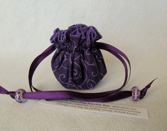 Jewelry Bag Mini Size Drawstring Jewelry Pouch Traveling
