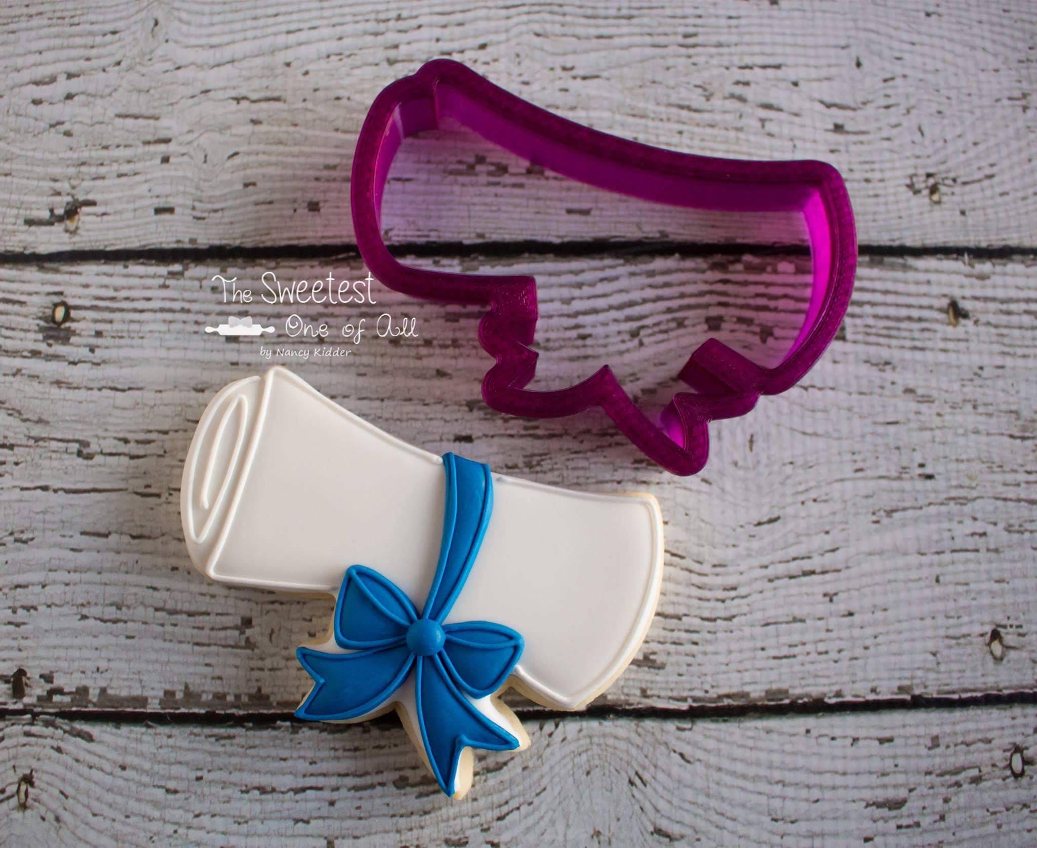 Miss Doughmestic Diploma Graduation Cookie Cutter or Fondant