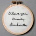 Hand Embroidered Signature Of Loved One Signature Embroidery