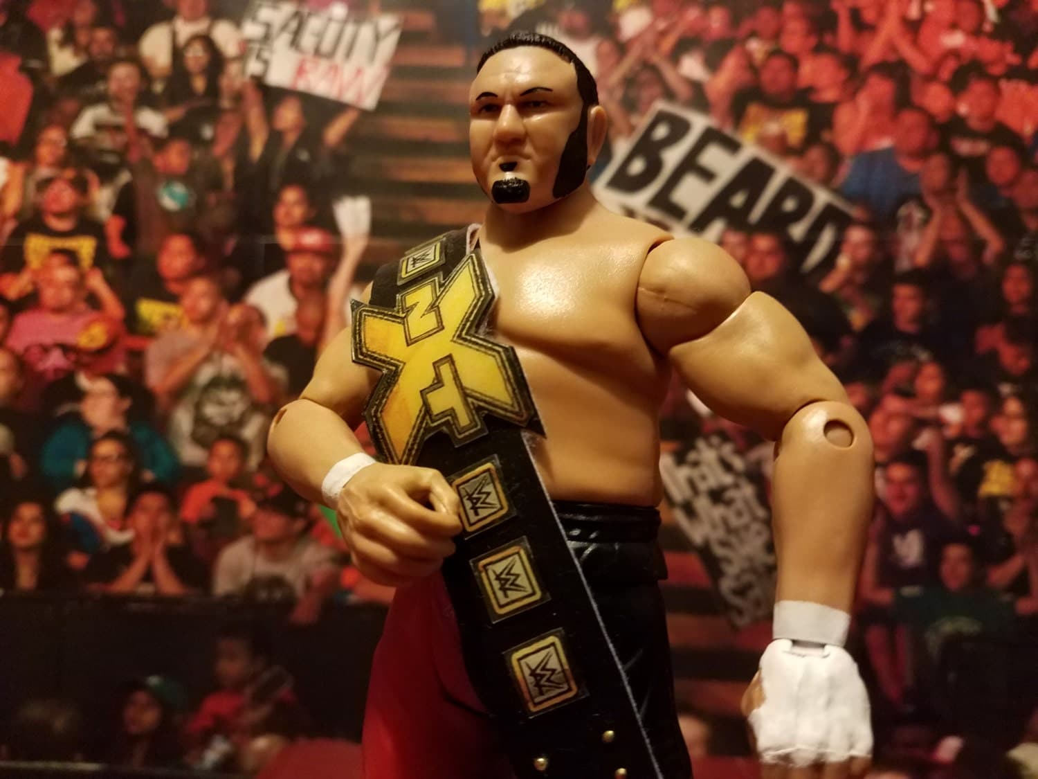 Custom NXT Championship Belt for wrestling action figures