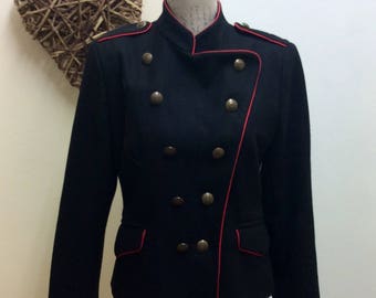 Red military jacket | Etsy