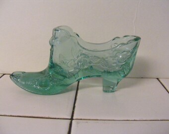 Fenton glass shoe | Etsy