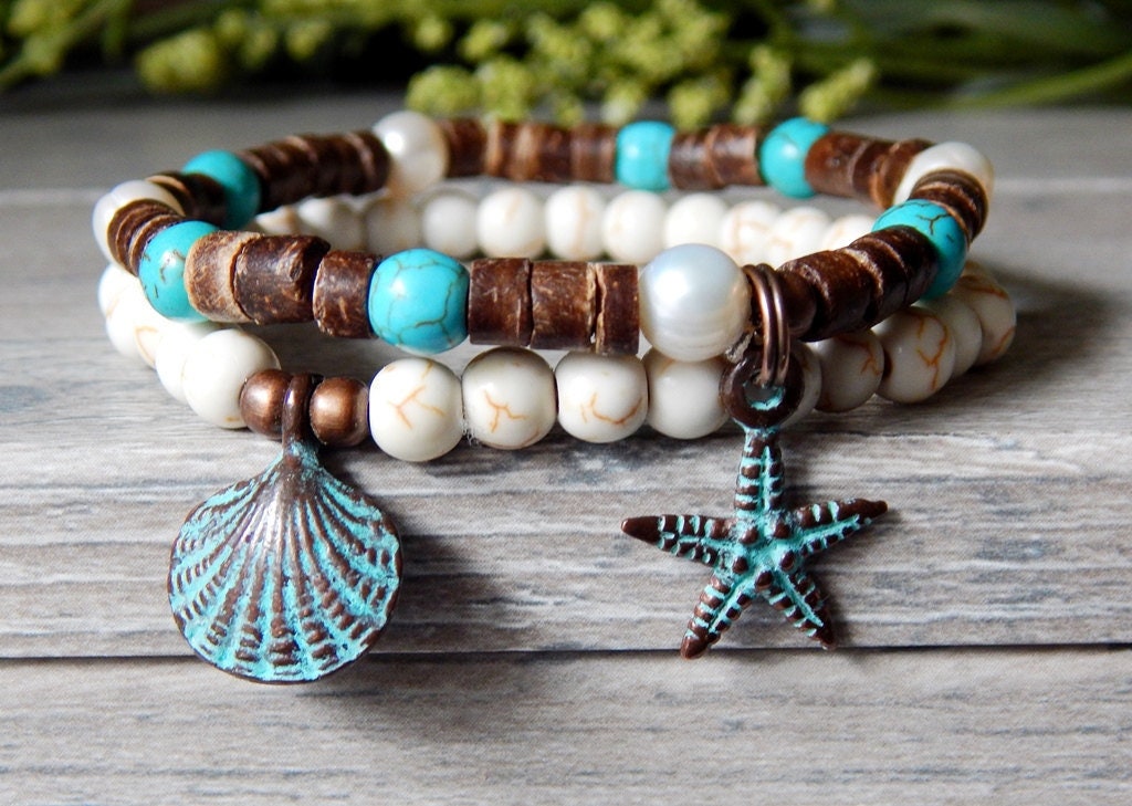 Sea Bracelet Ocean Bracelet Starfish Bracelet Beach