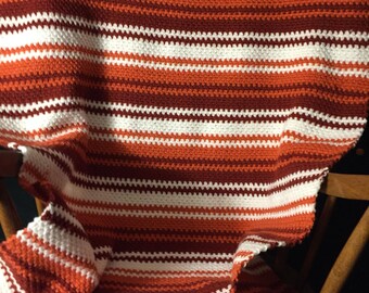 Striped afghan | Etsy