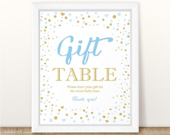 Gold gift table sign | Etsy