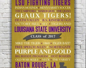 Lsu graduation | Etsy