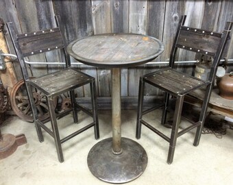 Rustic bistro table | Etsy