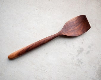 Flat wooden spoon | Etsy