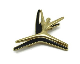 Black shawl pin | Etsy