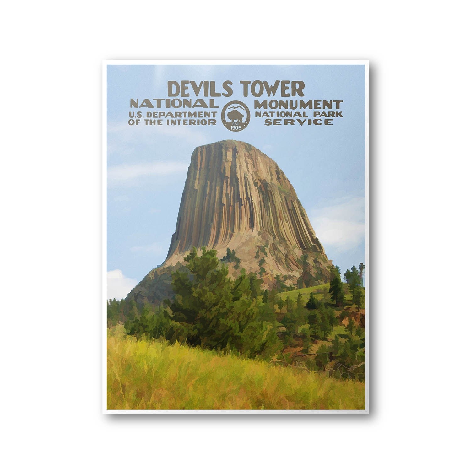 Devils Tower National Monument Poster