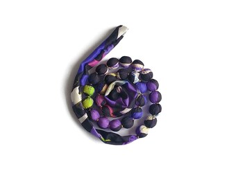 Sari ribbon necklace | Etsy