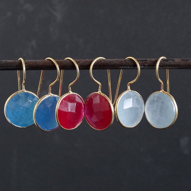 Silver Gold Vermeil Gemstone and Birthstone by BeyondBiasa on Etsy