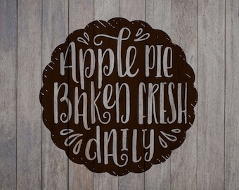 Apple pie sign | Etsy