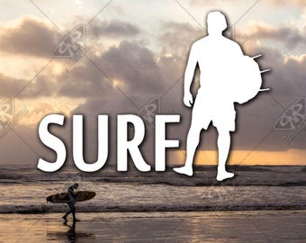 Surf decal | Etsy