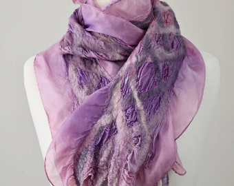 Nuno felt scarf | Etsy